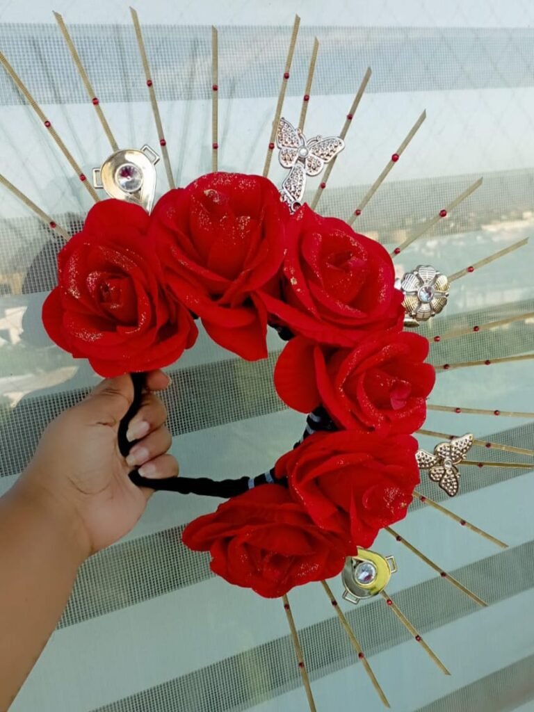 Diadema Catrina Roja – MARCELA STORE